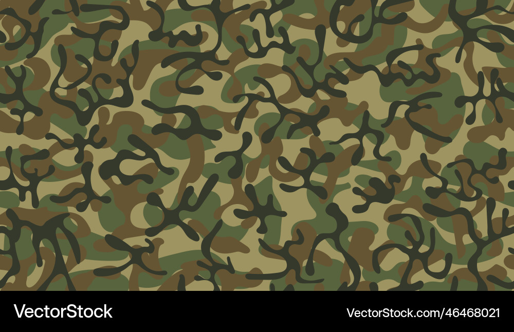 Green military camo for army seamless pattern Vector Image