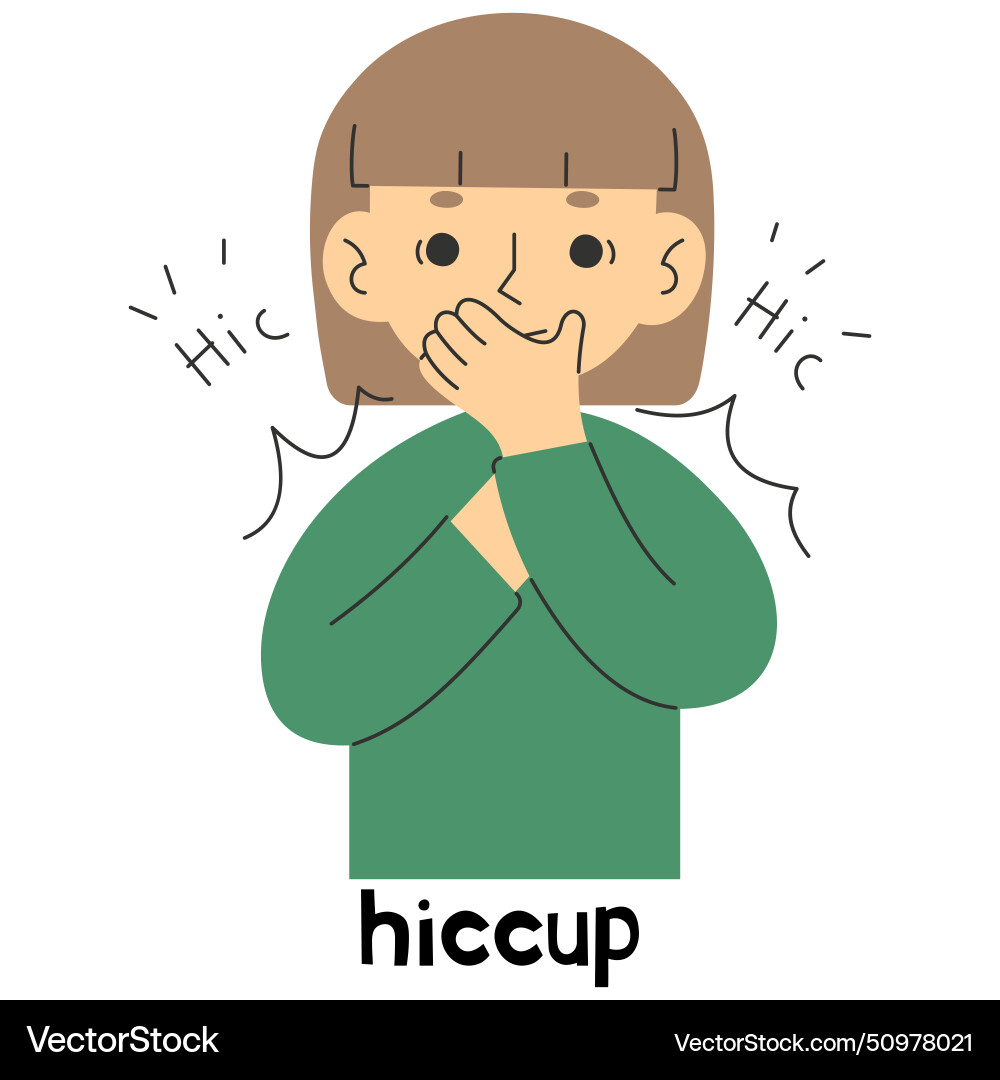 Hiccup 5 Royalty Free Vector Image - VectorStock