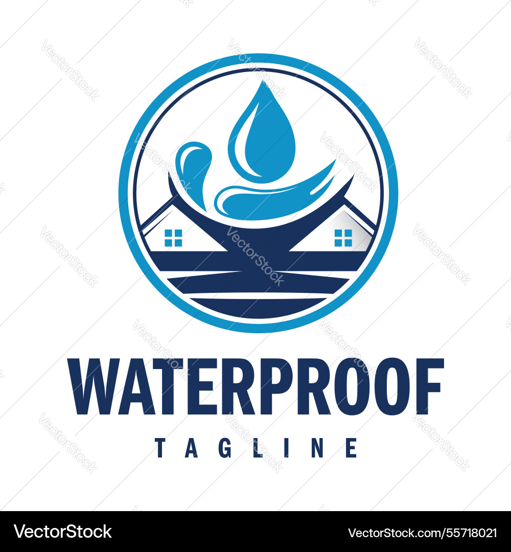 House waterproofing logo design template suitable Vector Image