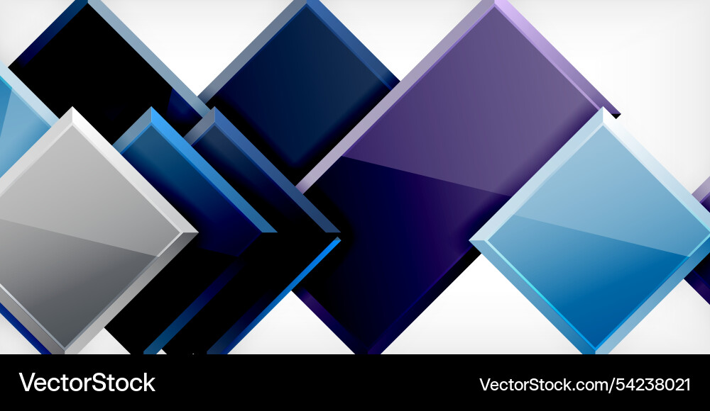 Square shape color abstract geometry Royalty Free Vector
