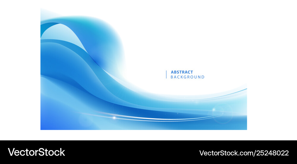Abstract blue wavy background graphic Royalty Free Vector
