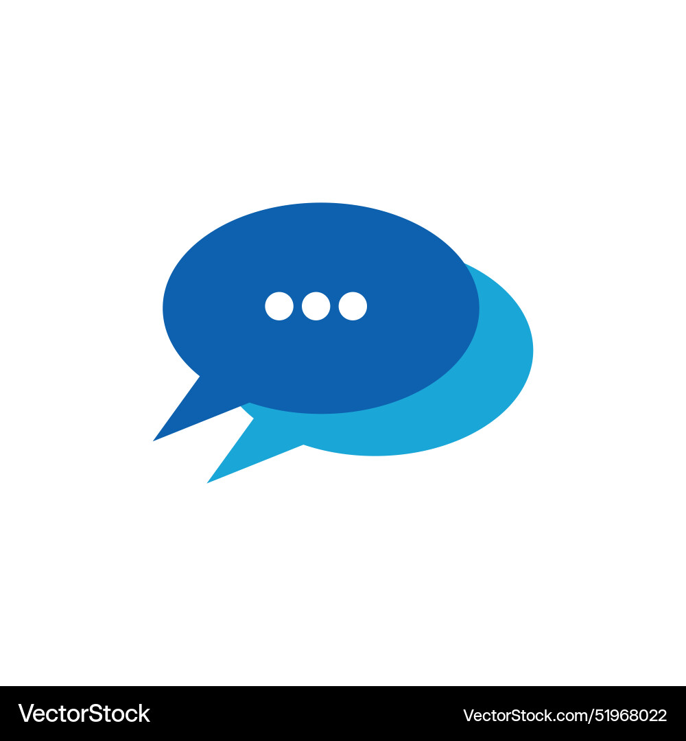 Flat message icon symbol Royalty Free Vector Image