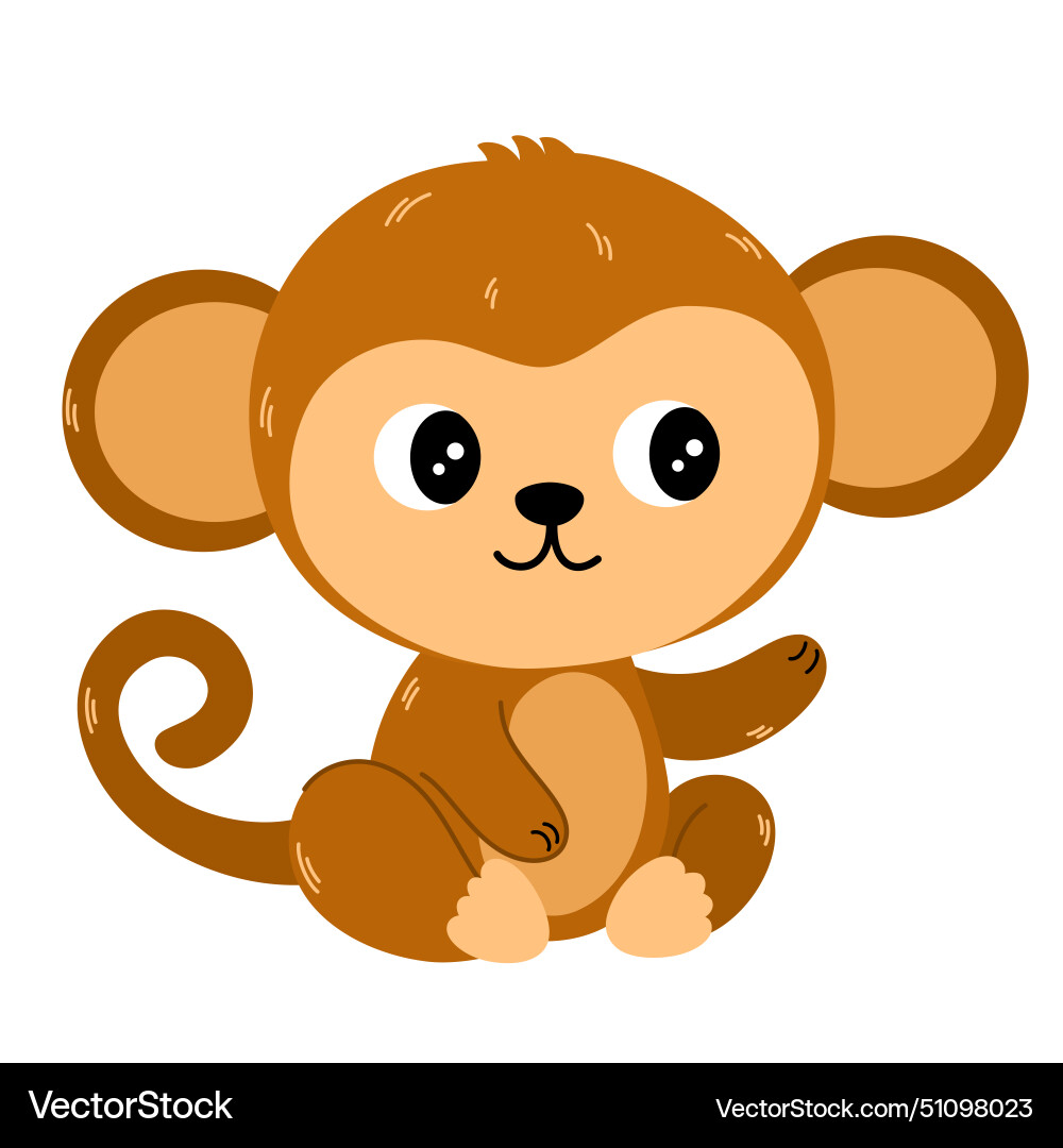 1804 monkey Royalty Free Vector Image - VectorStock