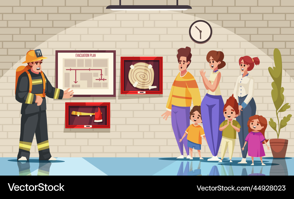 Evacuation cartoon concept Royalty Free Vector Image