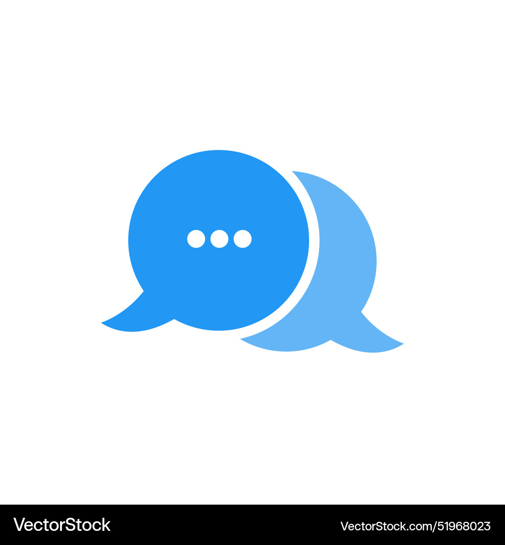 Flat message icon symbol Royalty Free Vector Image
