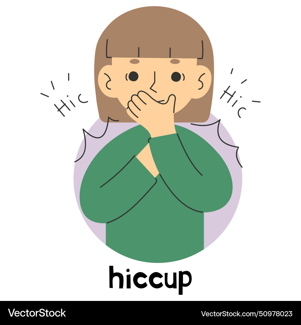 Hiccup 7 Royalty Free Vector Image - VectorStock