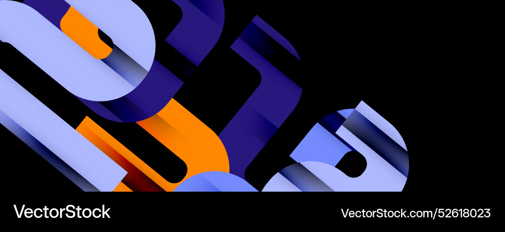 Lines abstract letter style design background Vector Image