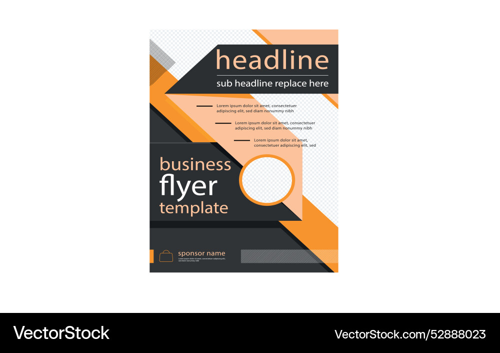 Report brochure flyer design template pro Vector Image