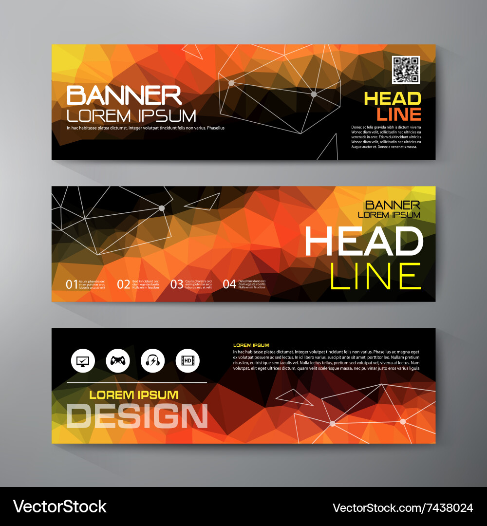 Banner template Royalty Free Vector Image - VectorStock