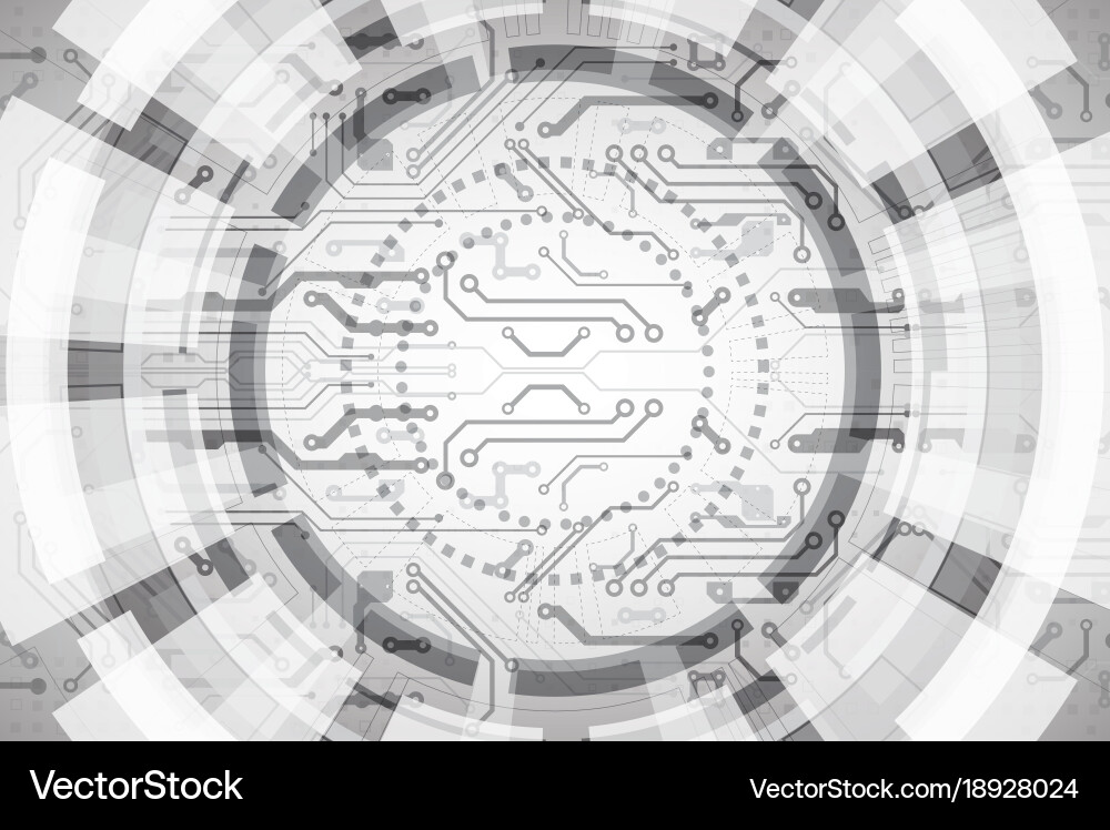 Hi-tech digital technology and engineering theme Vector Image