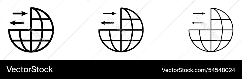 Import and export icon Royalty Free Vector Image