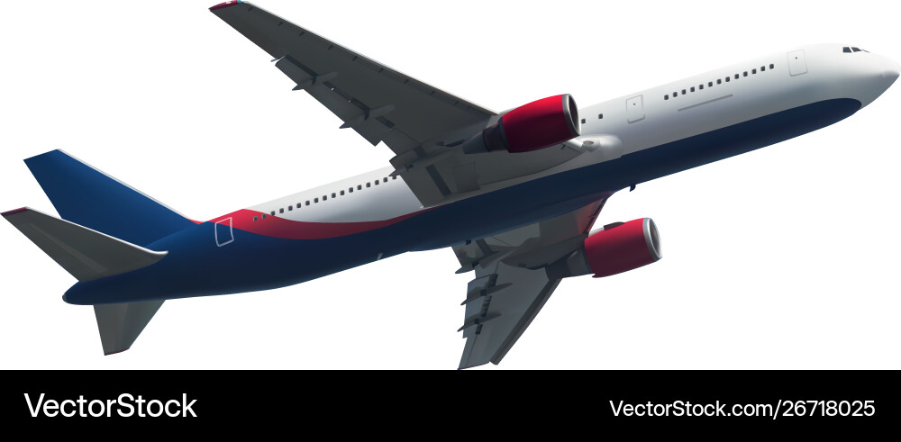 Flying airplane Royalty Free Vector Image - VectorStock