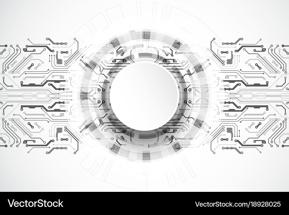 Hi-tech digital technology and engineering theme Vector Image
