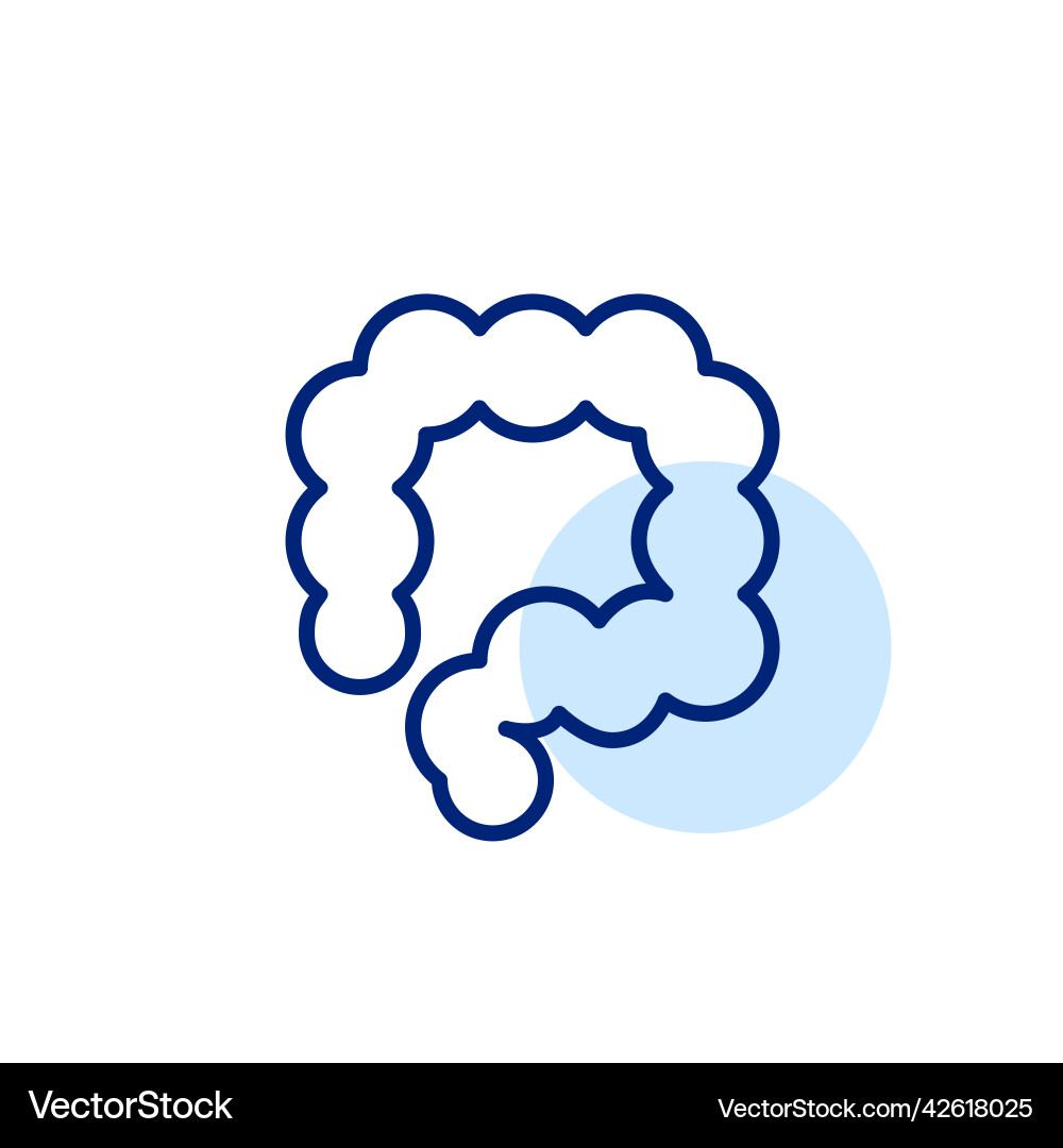 Human bowel gastrointestinal tract disease Vector Image