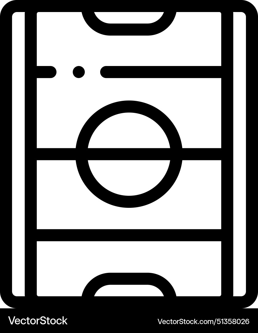 Arena icon thin linear style design isolated Vector Image