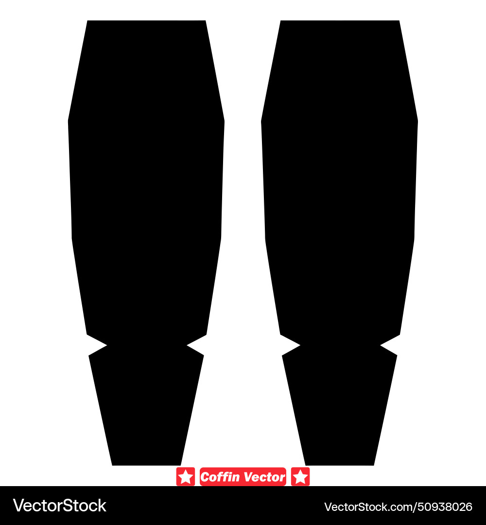Coffin chronicles historical set depicting burial Vector Image