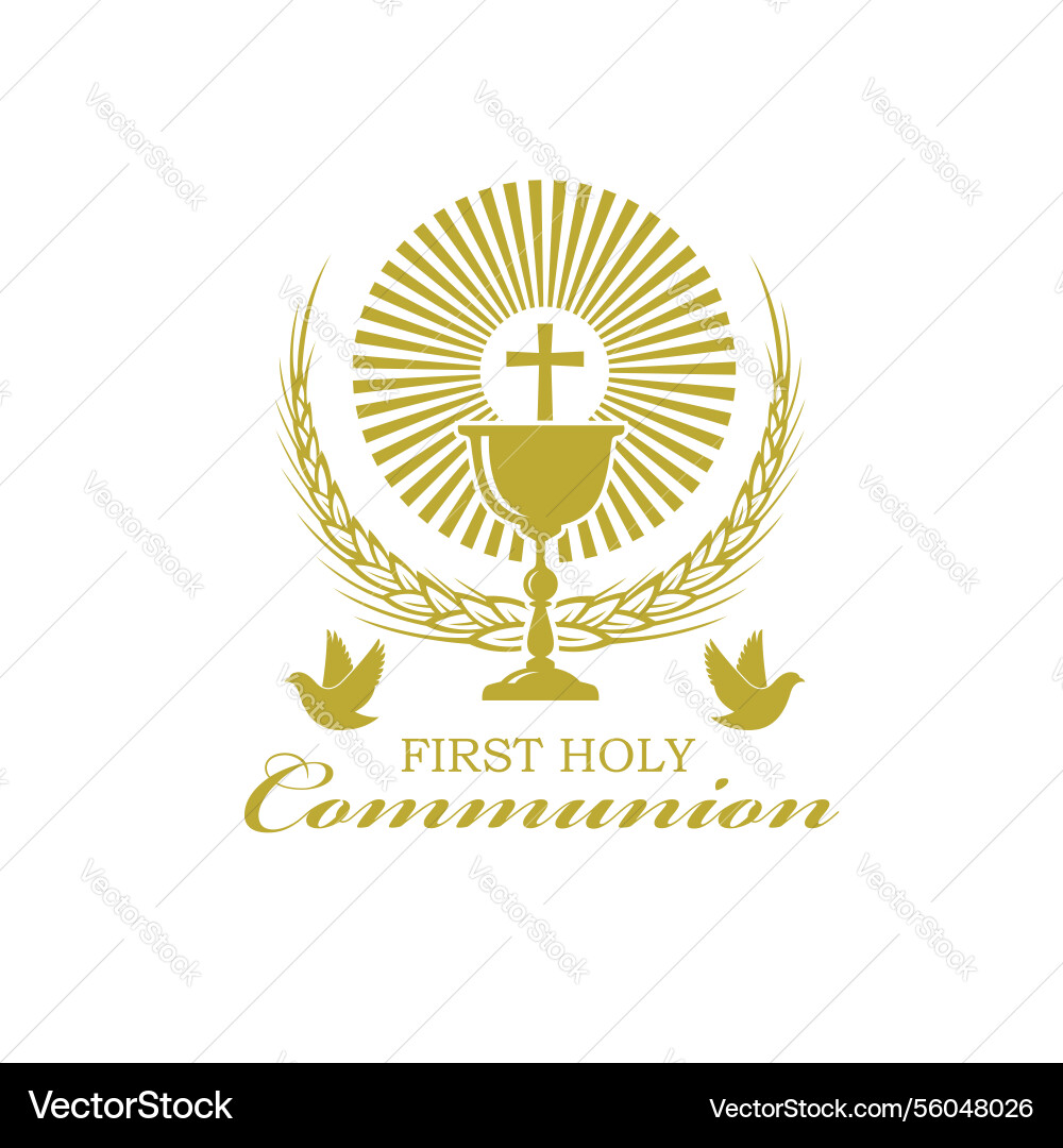 Holy communion icon Royalty Free Vector Image - VectorStock