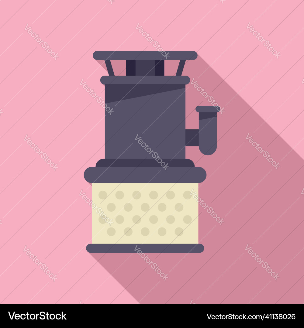 Motor pump icon flat engine system Royalty Free Vector Image