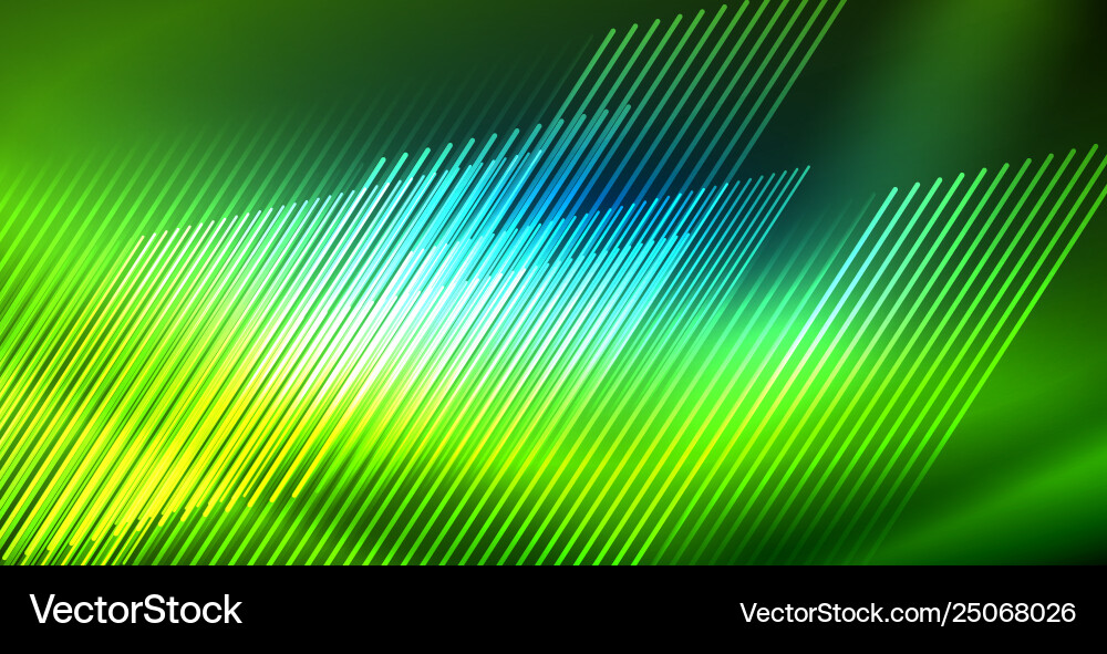 Neon glowing techno lines blue hi-tech futuristic Vector Image