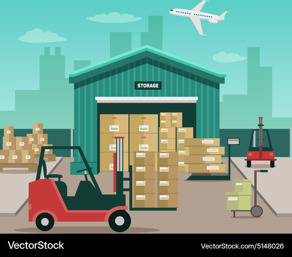 Stack of containers Royalty Free Vector Image - VectorStock