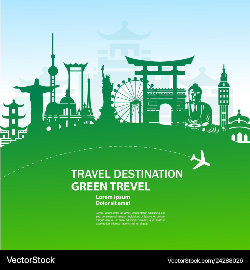 Travel around the world Royalty Free Vector Image