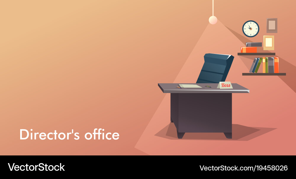 Vacancy empty workplace Royalty Free Vector Image