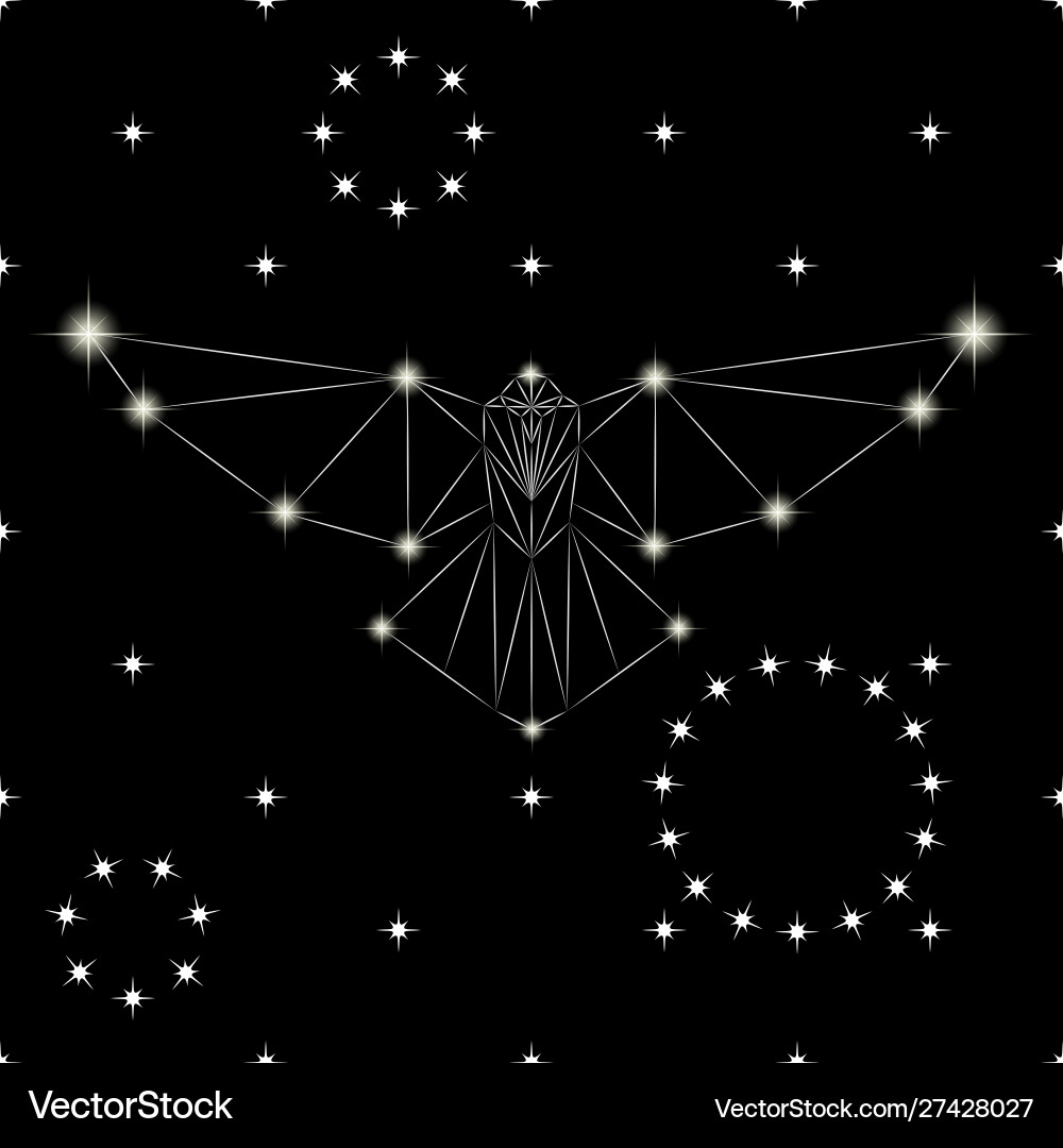 Polygonal raven Royalty Free Vector Image - VectorStock