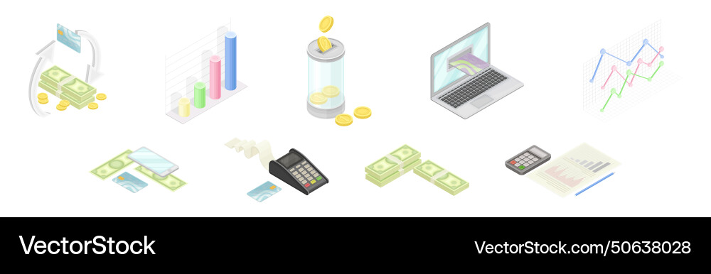 Accounting calculation and finance analysis Vector Image
