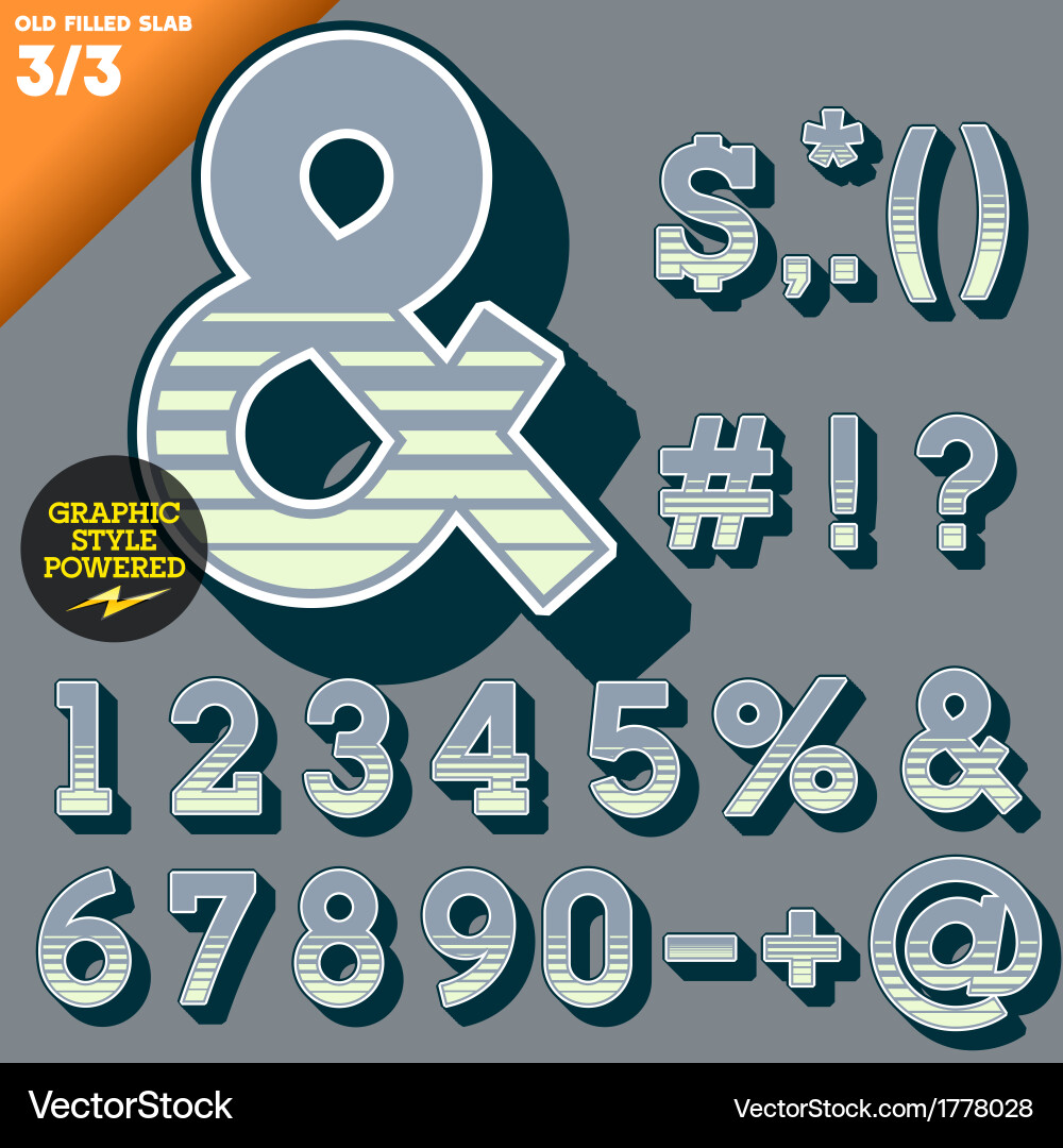 An old fashioned alphabet Royalty Free Vector Image