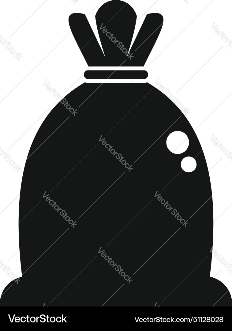 Bag for trash object icon simple Royalty Free Vector Image Bag for trash object icon simple Royalty Free Vector Image