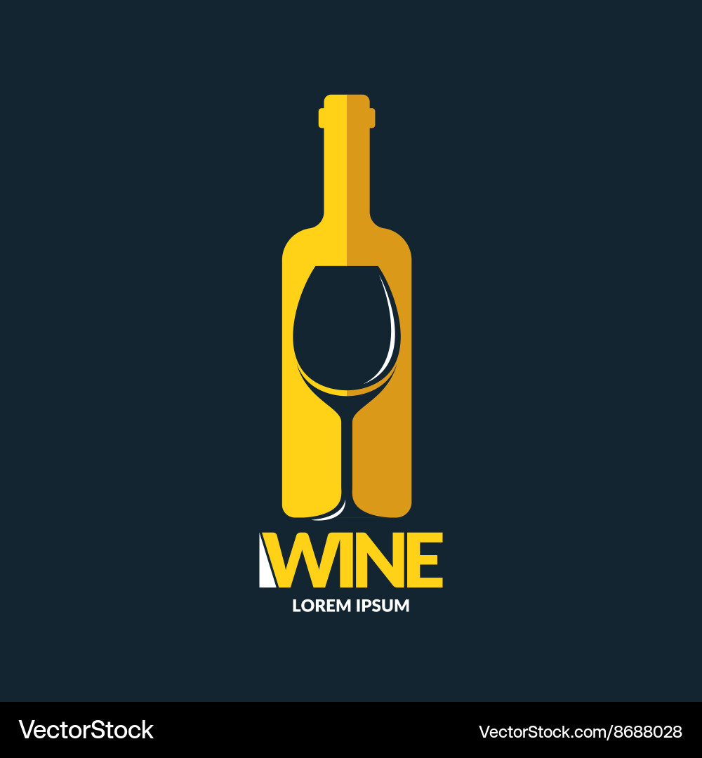 Concept wine logo Royalty Free Vector Image - VectorStock