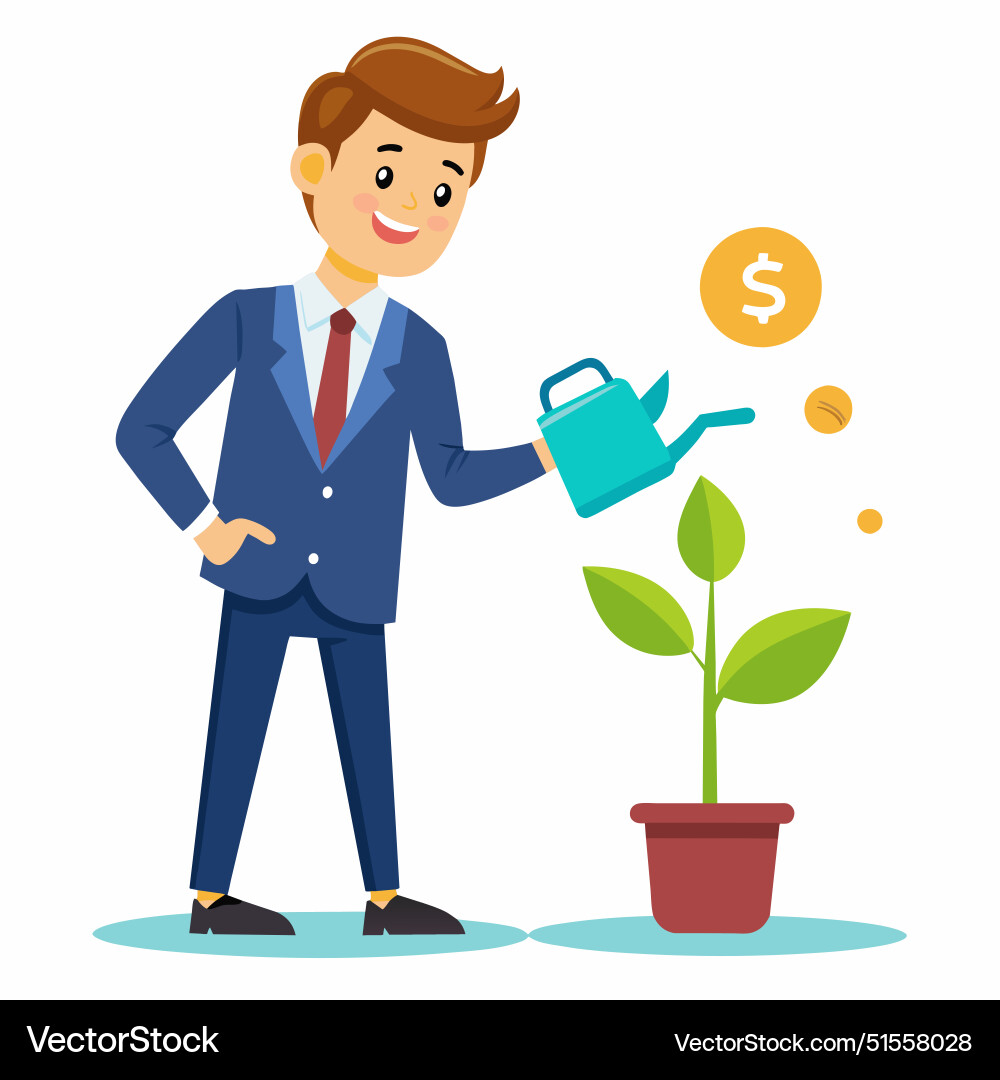 Dividend investment prosperity and economic Vector Image