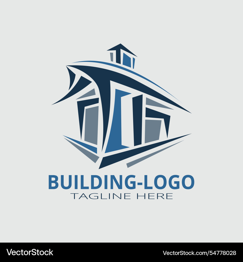 Elegant building logo for real estate architecture