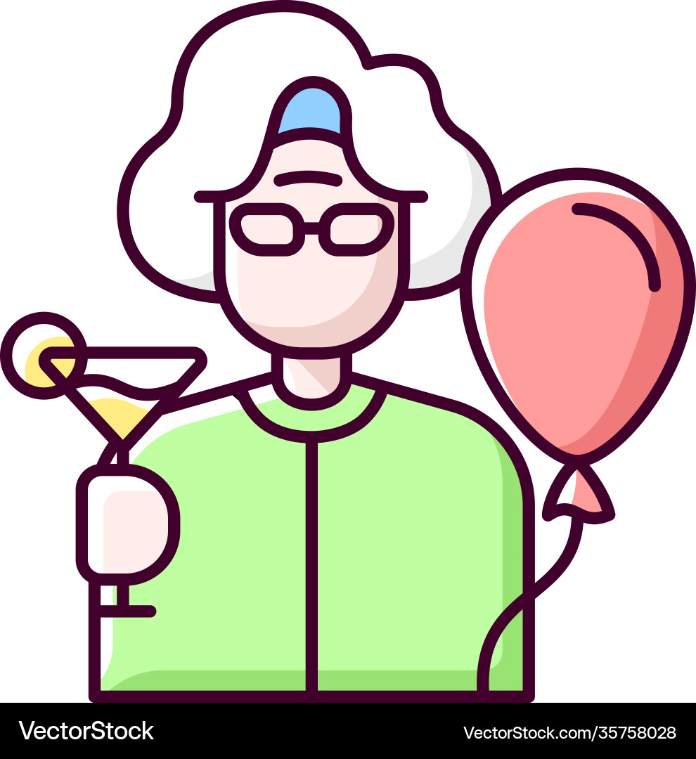 Senior Retirement Celebration Royalty Free Vector Image