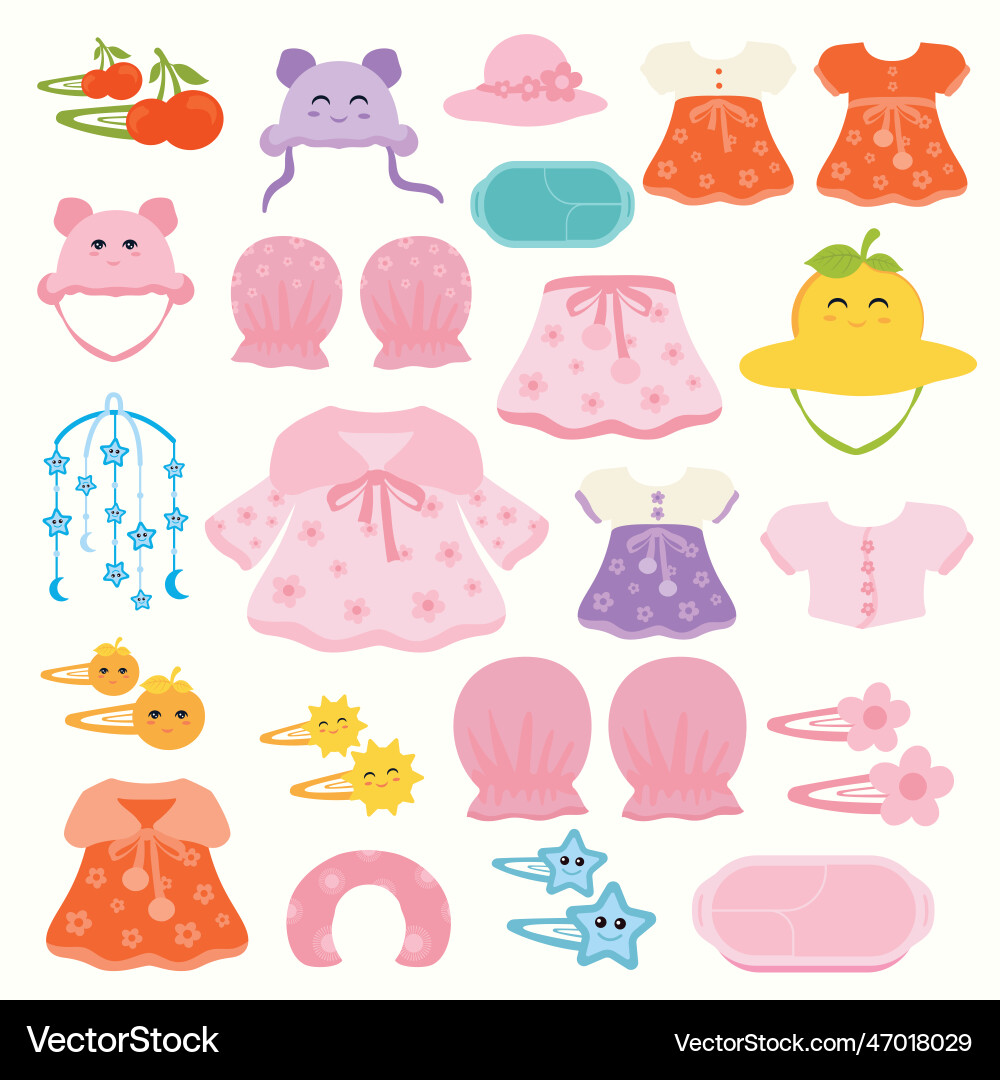 Fashion for kids collection Royalty Free Vector Image