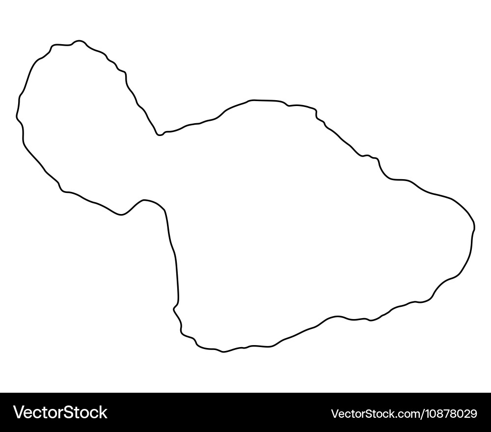 Maui Map Contour Vector Images (65)