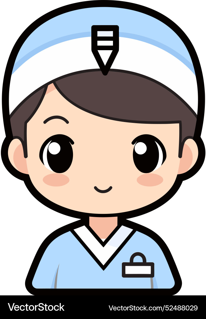Nurse with heart symbol support design Royalty Free Vector