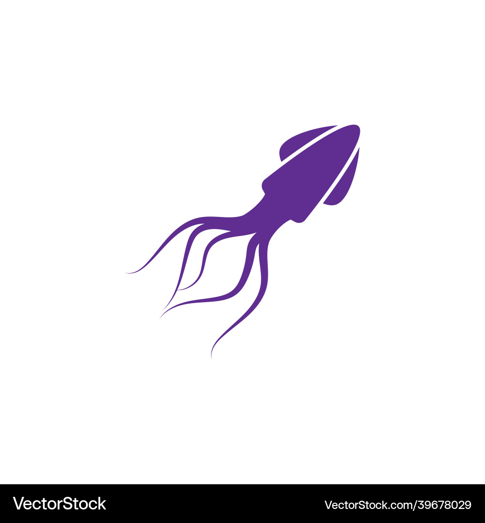 Squid fish Royalty Free Vector Image - VectorStock