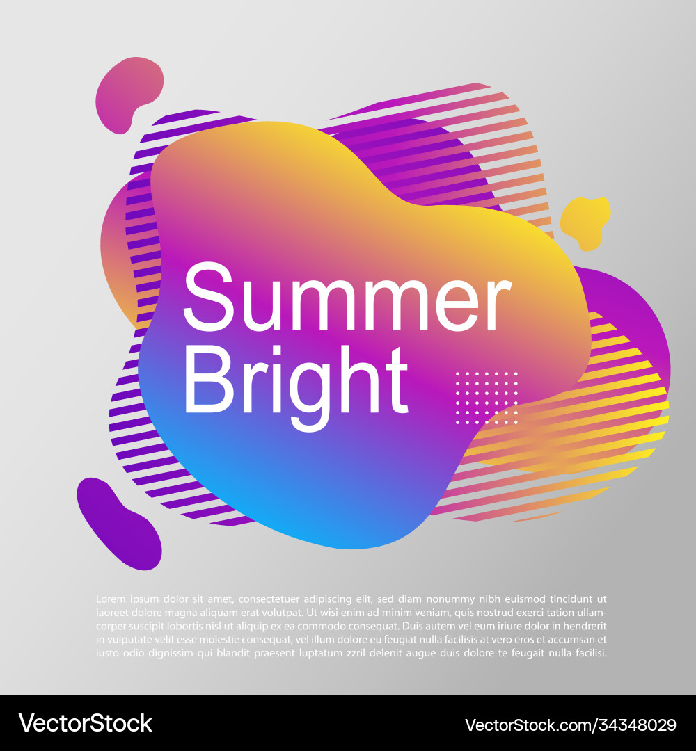 Summer bright party poster Royalty Free Vector Image