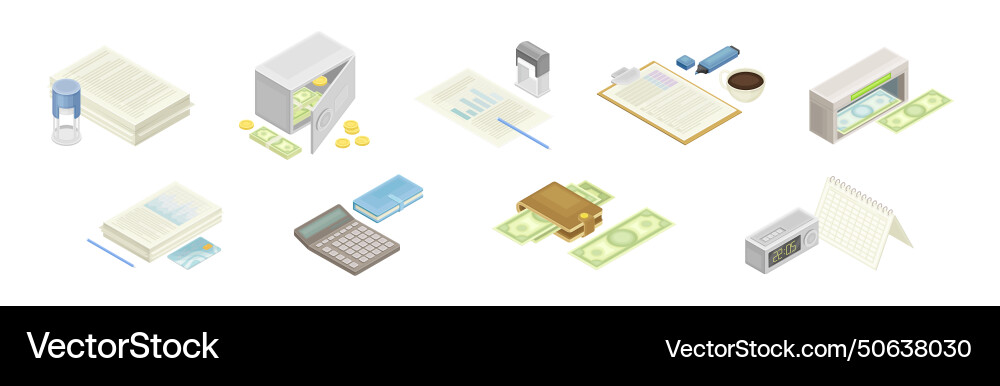 Accounting calculation and finance analysis Vector Image