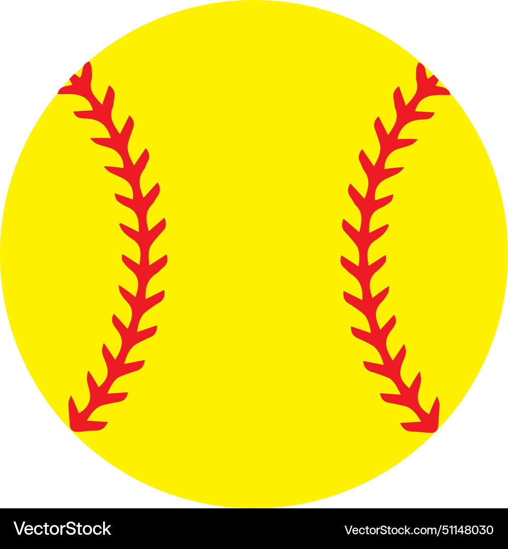 Baseball softball Royalty Free Vector Image - VectorStock