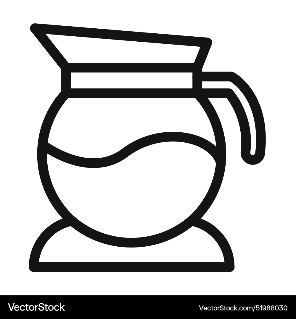 Coffee pot icon collection fresh brew for cafes Vector Image