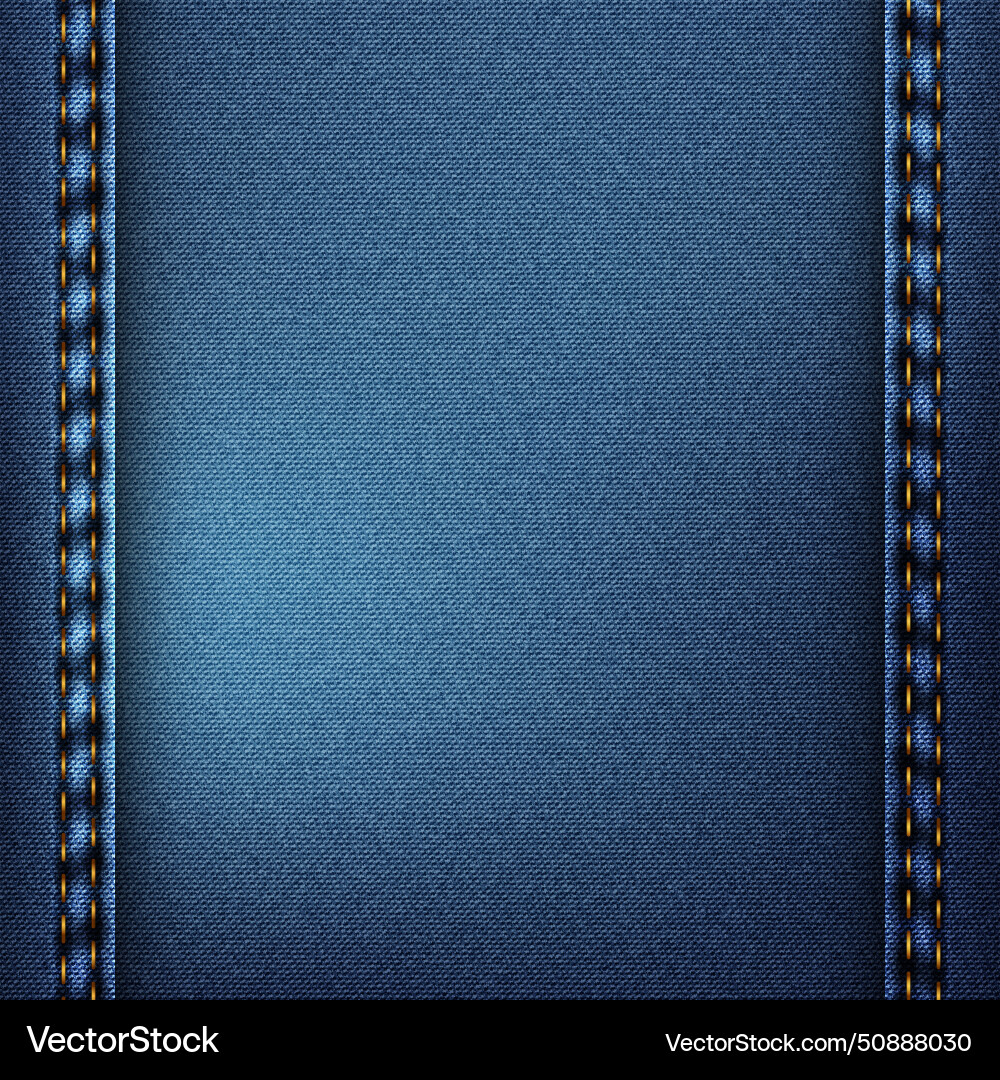 Denim fabric in dark blue Royalty Free Vector Image