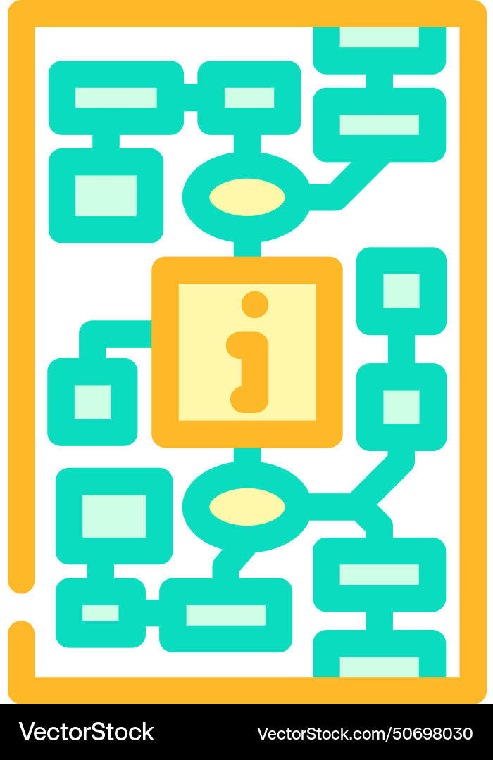 Information mapping technical writer color icon Vector Image Information mapping technical writer color icon Vector Image