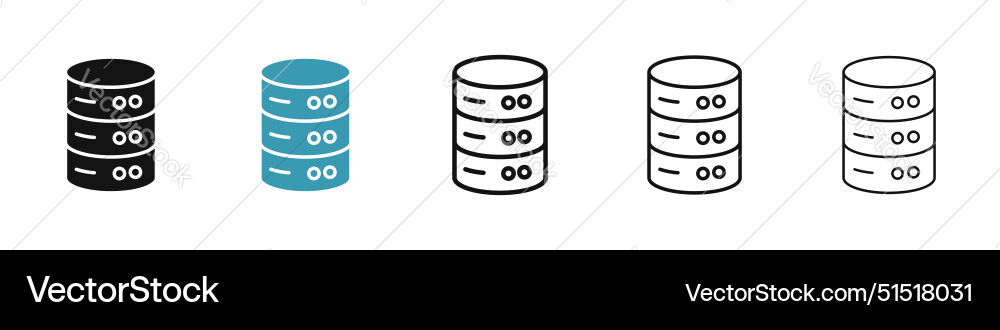 Database icon Royalty Free Vector Image - VectorStock