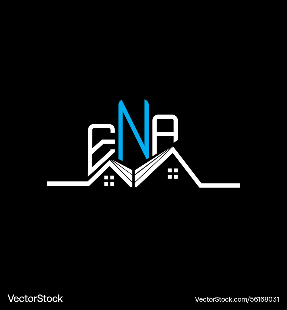 Ena real state logo design simple and modern Vector Image