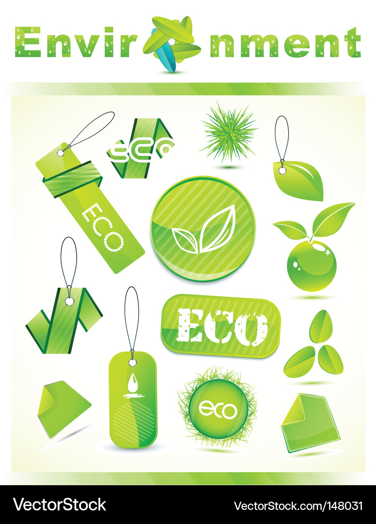 Environment logos Royalty Free Vector Image - VectorStock