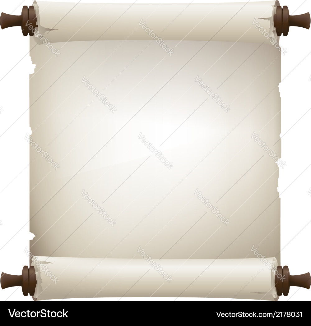 Scroll paper banner Royalty Free Vector Image - VectorStock