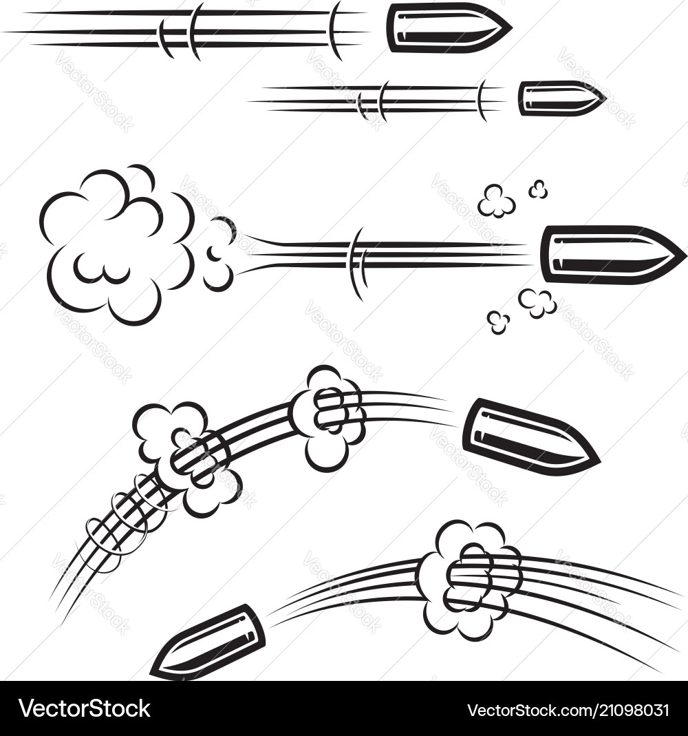 Bullet Cartoon Vector Images (over 5,600)