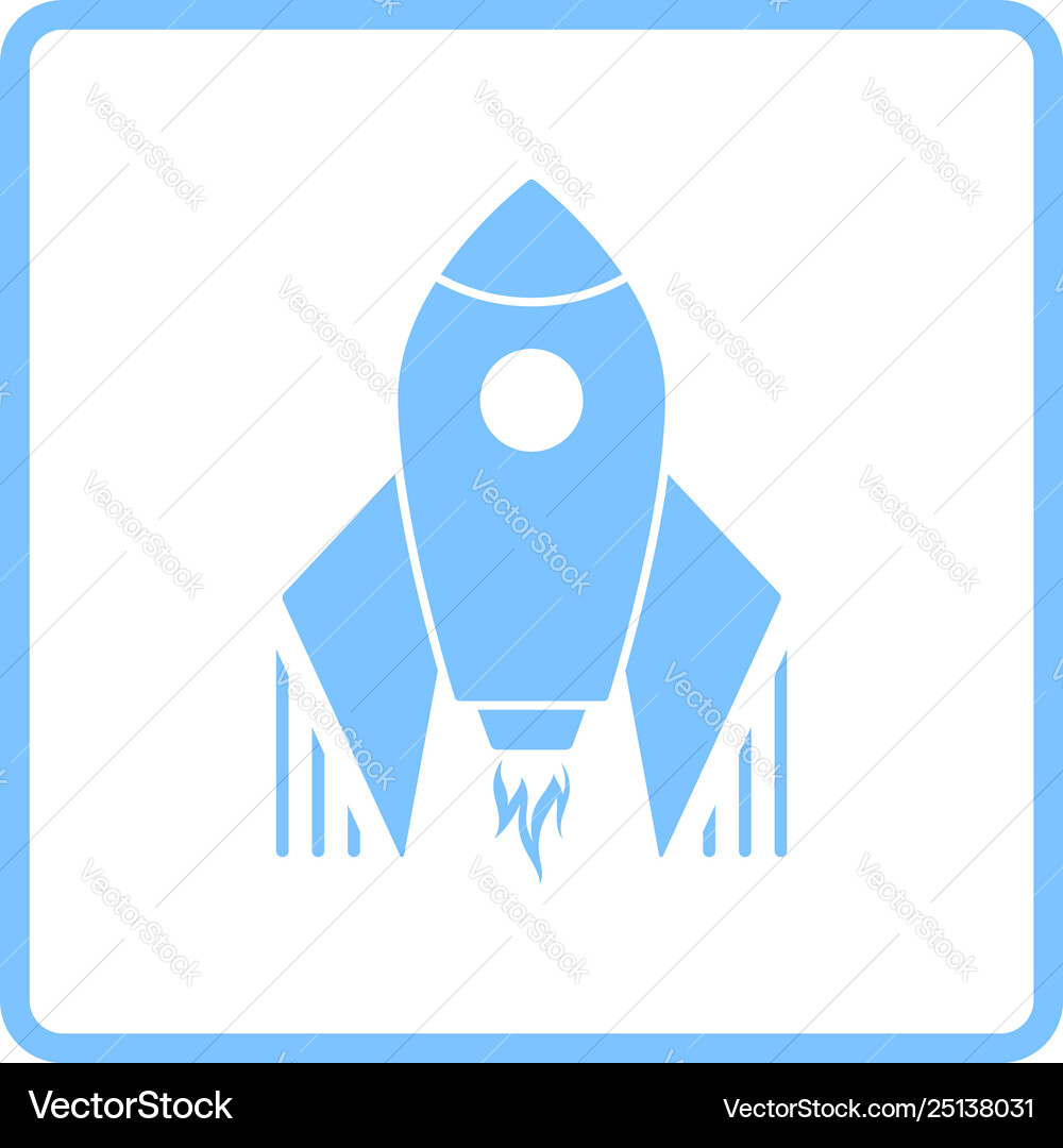 Startup rocket icon Royalty Free Vector Image - VectorStock